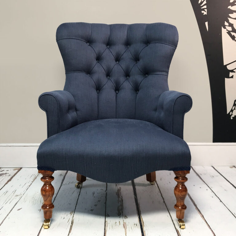 Prussian Blue Romo Lounge Chair | NapoleonRockefeller – Vintage and ...
